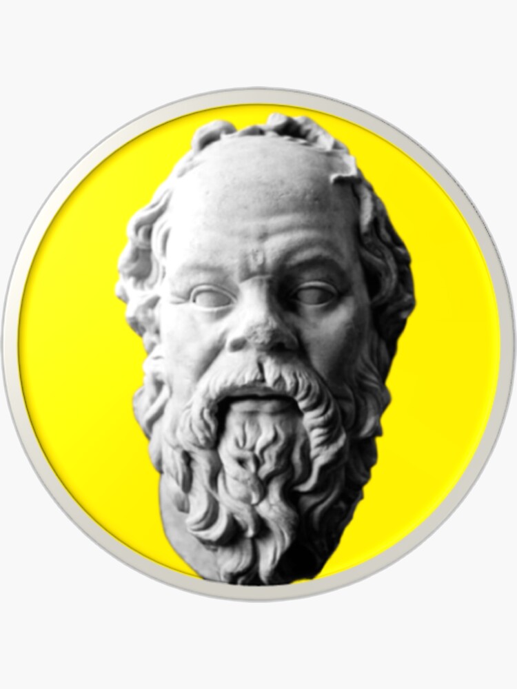 "Socrates Classic Designed " Sticker for Sale by quotopia | Redbubble