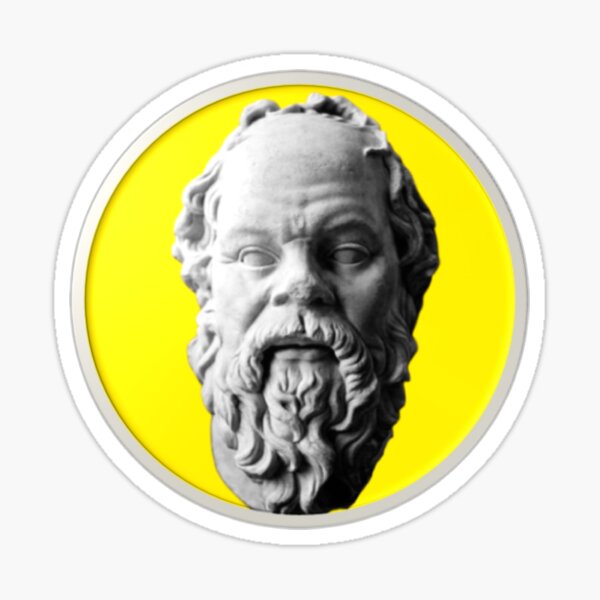 "Socrates Classic Designed " Sticker for Sale by quotopia | Redbubble