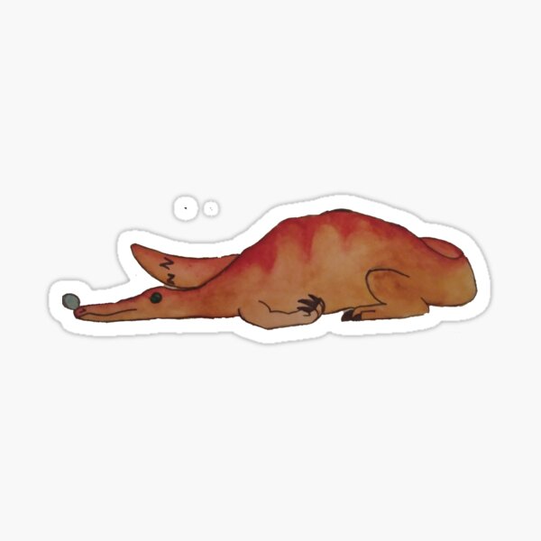 "Tye-dye Snoozing Spinosaurus" Sticker for Sale by Kachansan | Redbubble