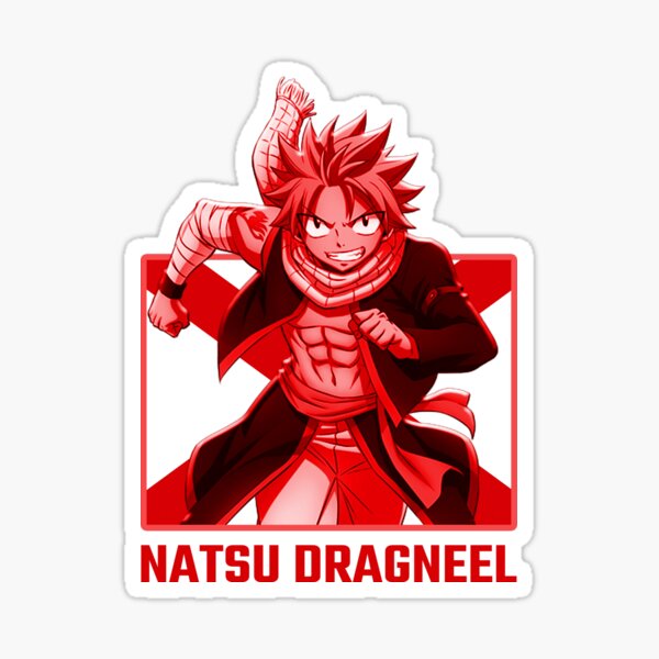 "NATSU DRAGNEEL" Sticker for Sale by alvinsans | Redbubble