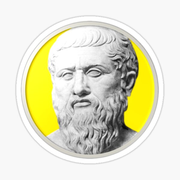 "Philosopher Plato Classic Designed " Sticker for Sale by quotopia ...