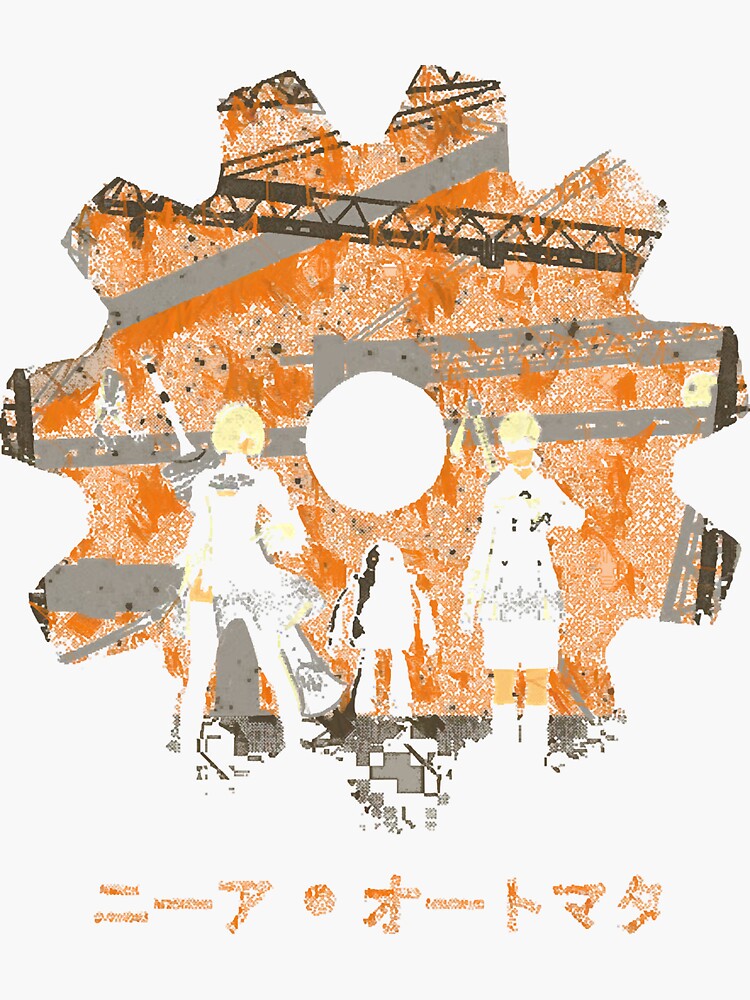 "Automata Art " Sticker for Sale by ivonnaron | Redbubble