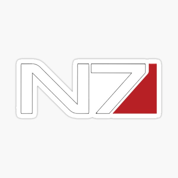 "Mass Effect N7" Sticker for Sale by Gordonorenson | Redbubble