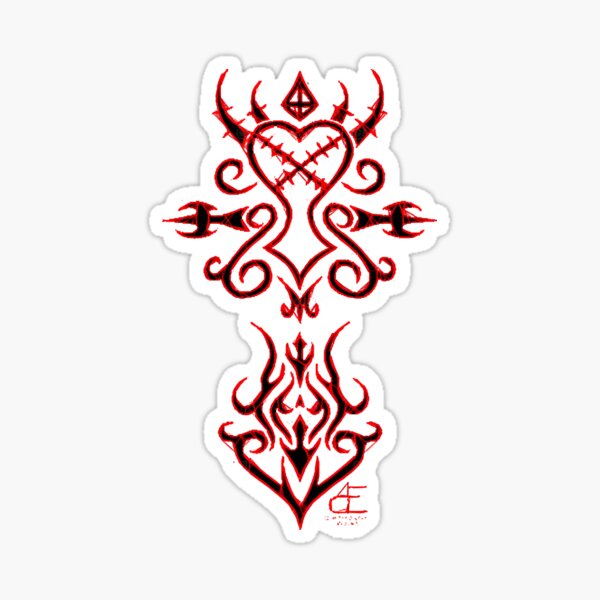 "Heartless Crest " Sticker by jaidinfilo | Redbubble