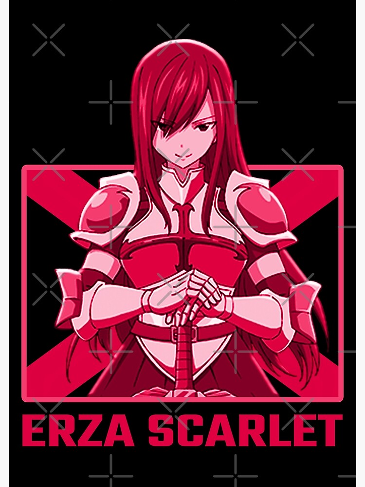"ERZA SCARLET" Poster by alvinsans | Redbubble