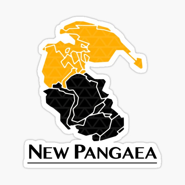 "New Pangaea" Sticker by MikeTheGinger94 | Redbubble