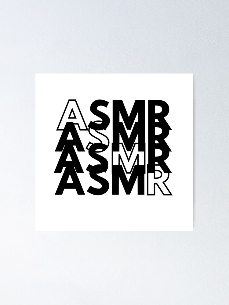 "ASMR" Poster by Necktonic-Store | Redbubble