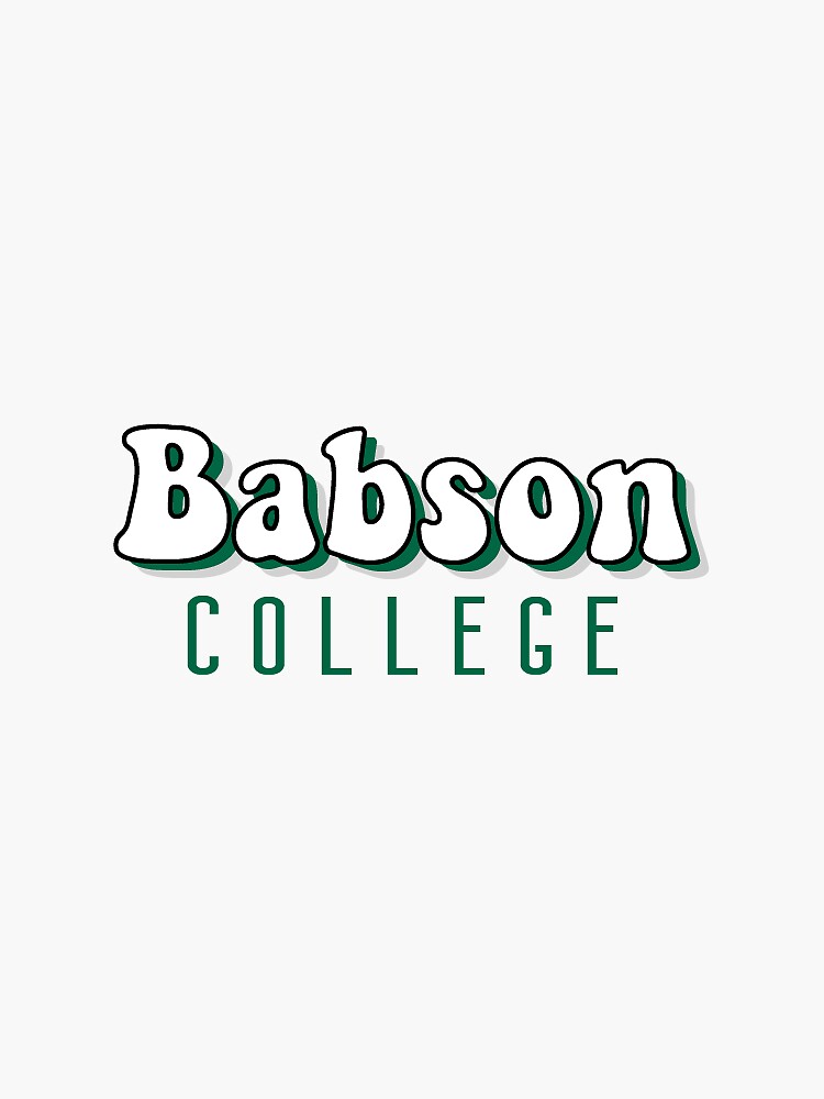 "Babson College" Sticker for Sale by amcdesigns | Redbubble