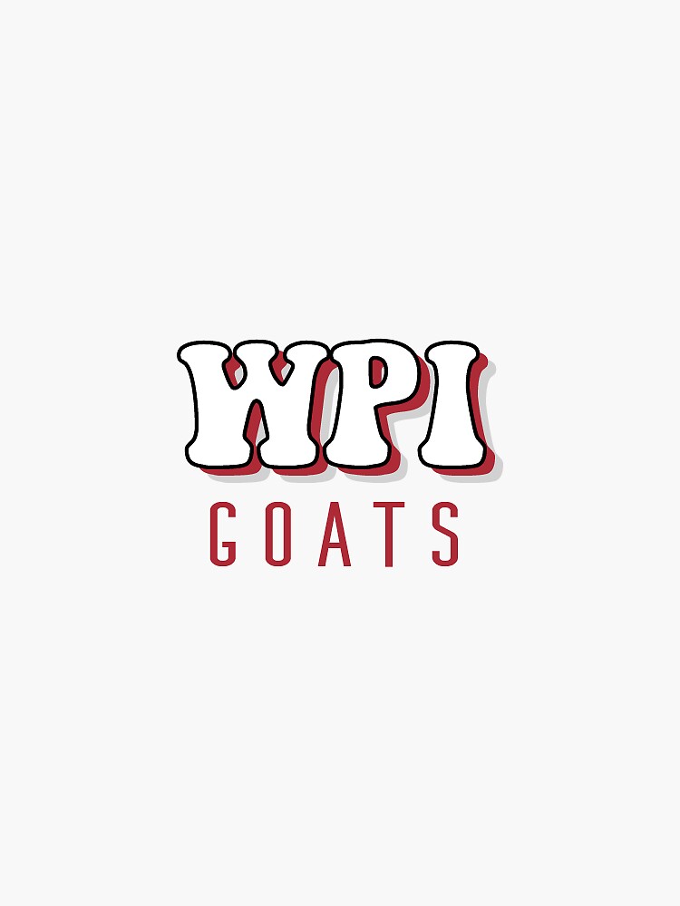 "WPI Goats" Sticker for Sale by amcdesigns | Redbubble