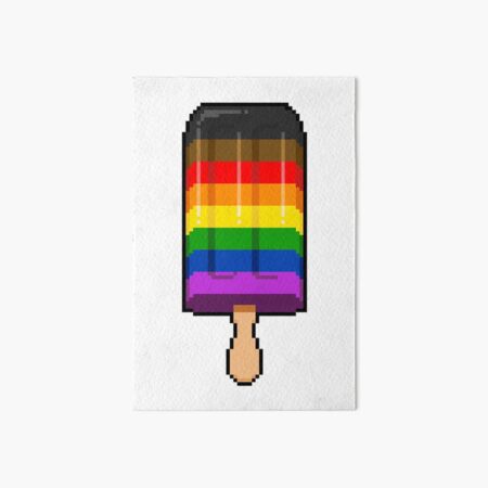 "Gay Pride Popsicle" Art Board Print for Sale by rmbabb | Redbubble