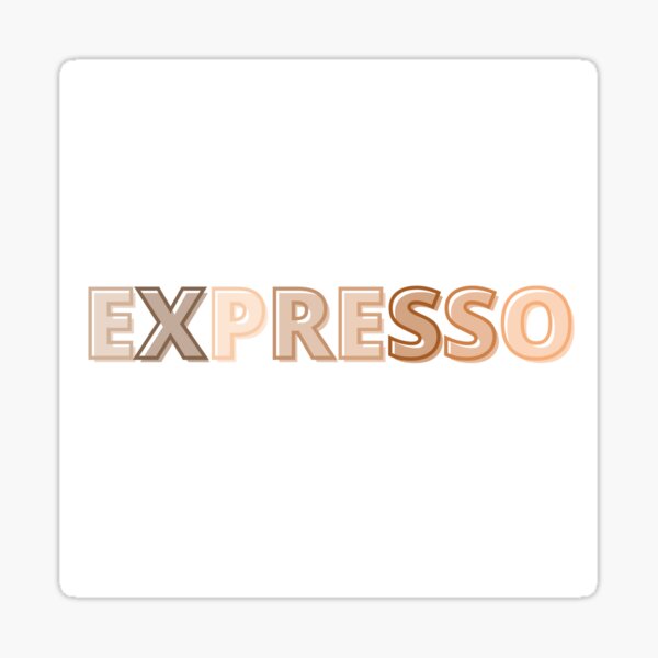 "expresso" Sticker for Sale by Enchantingsoul | Redbubble