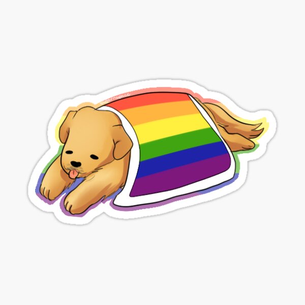 "LGBTQ+ Pride Dog Sticker" Sticker for Sale by campe1857 | Redbubble
