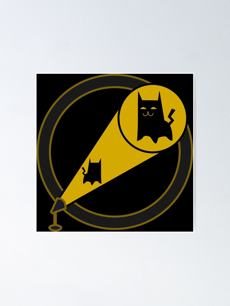 "Cute Batcat | Shadow Cat | Kitty | Kitten | funny cat" Poster for Sale ...