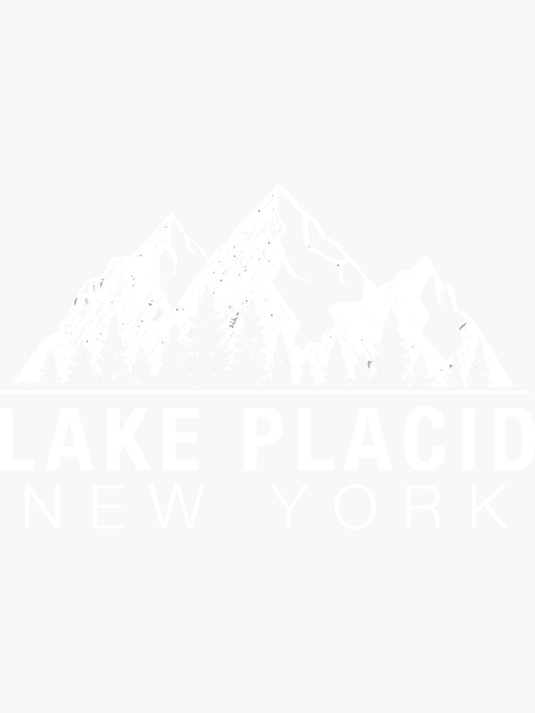 "New York Gift Lake Placid" Sticker for Sale by nutallrosario | Redbubble