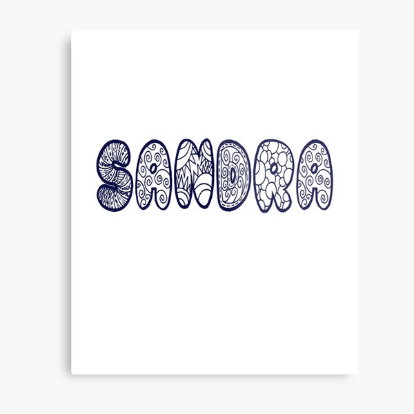 Lámina metálica «SANDRA - Placa de identificación para SANDRA Signature ...