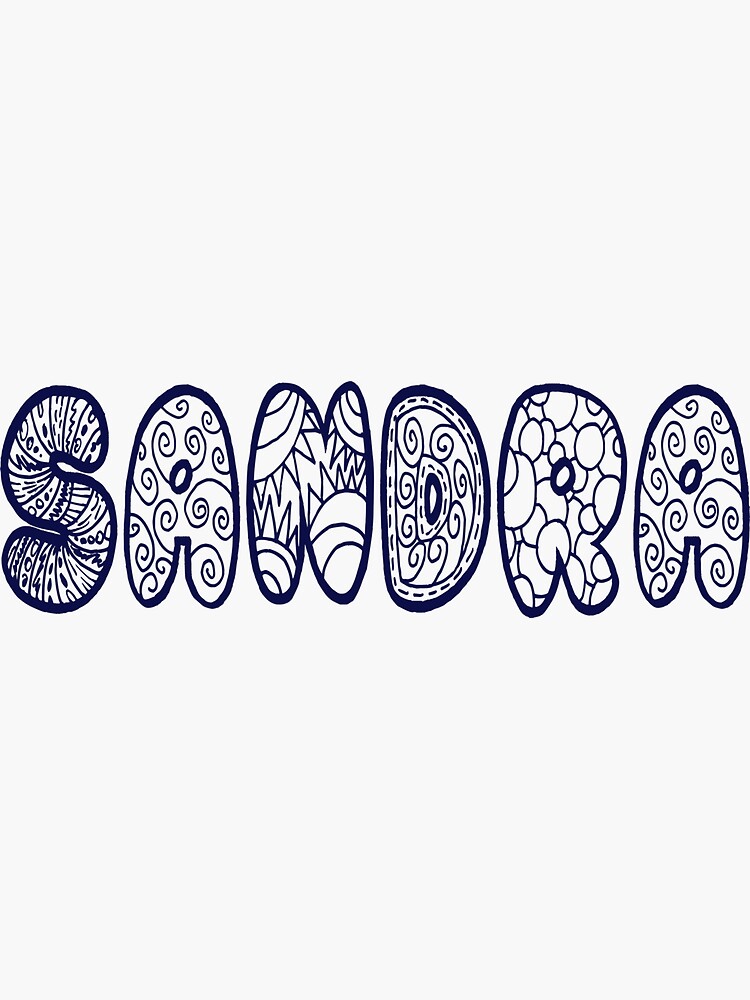 Pegatina «SANDRA - Placa de identificación para SANDRA Signature en ...