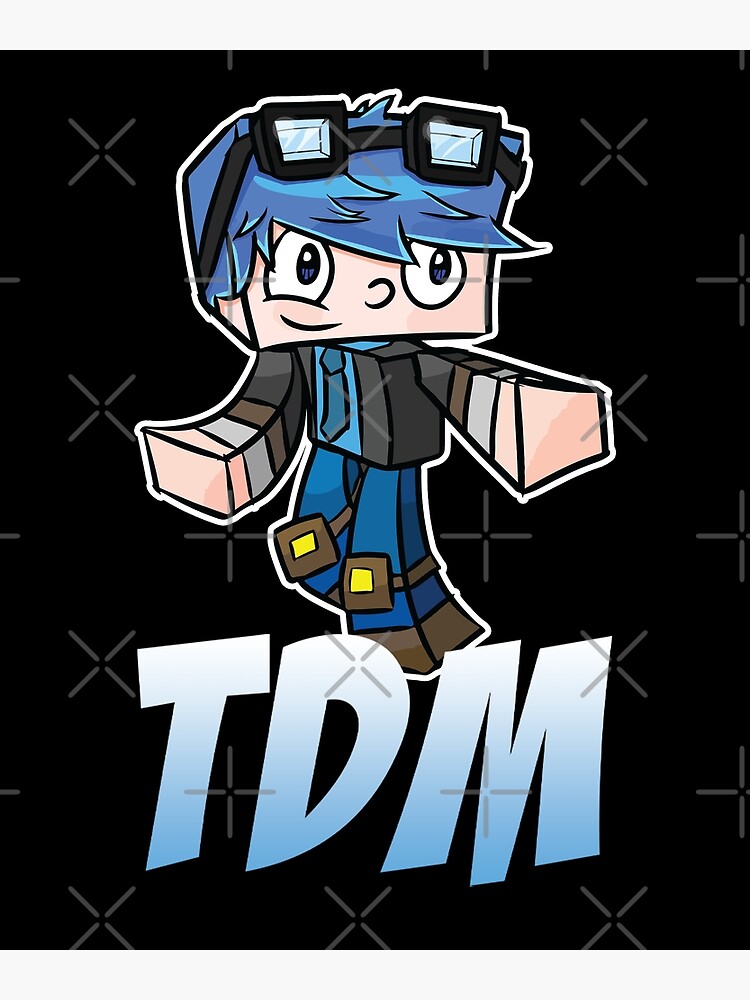 Póster «Chibi TDM Cute Boy Dinamond Fanart Gaming» de CDLankdesign ...