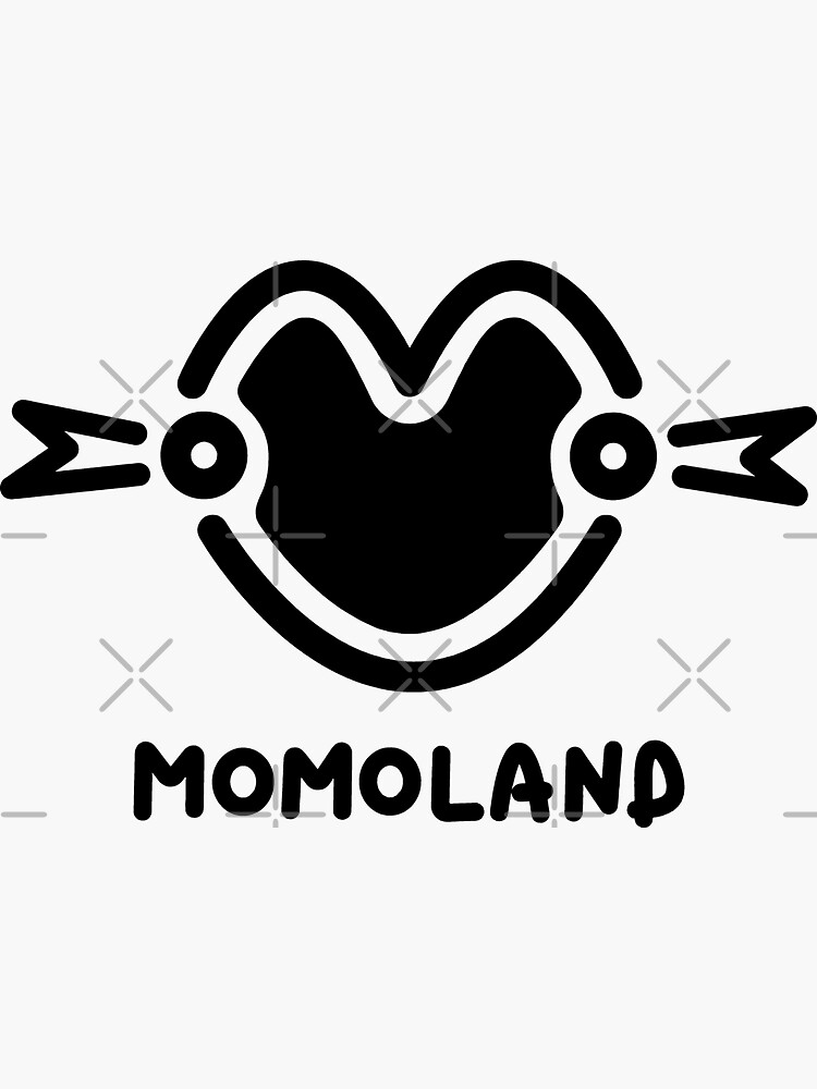 "Momoland Black" Sticker for Sale by MomolandNanchy | Redbubble
