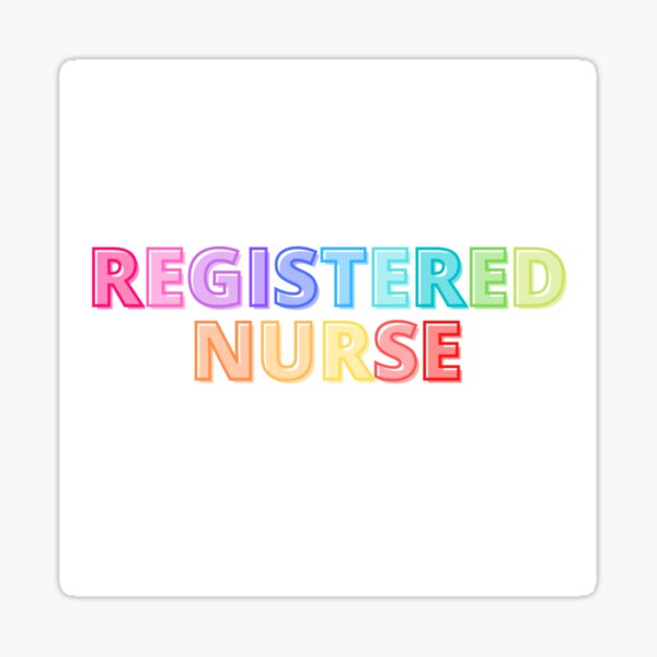 "registered nurse" Sticker for Sale by Enchantingsoul | Redbubble