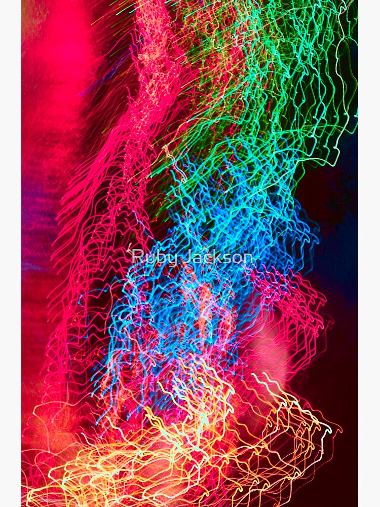 "Psychedelic Trippy Techno Led Lights" Sticker for Sale by Ruby1036 ...