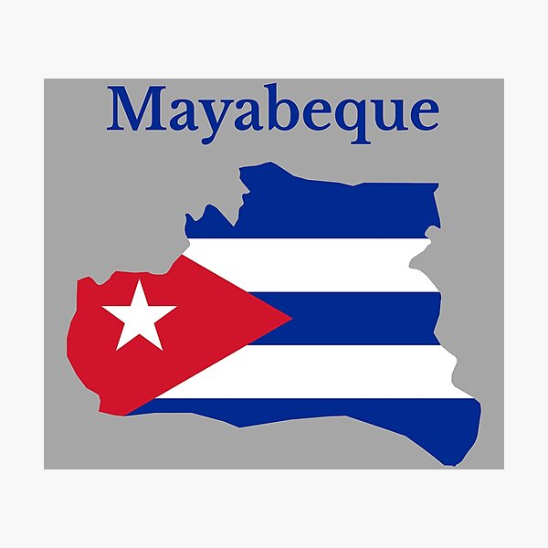 Lámina fotográfica «Diseño de Mapa de la Provincia de Mayabeque, Cuba ...