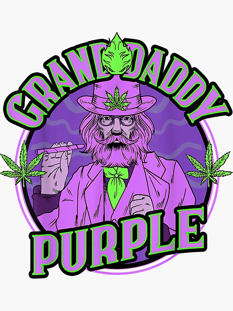 "Granddaddy Purple Grand Daddy Purple Weed Strain" Sticker for Sale by ...