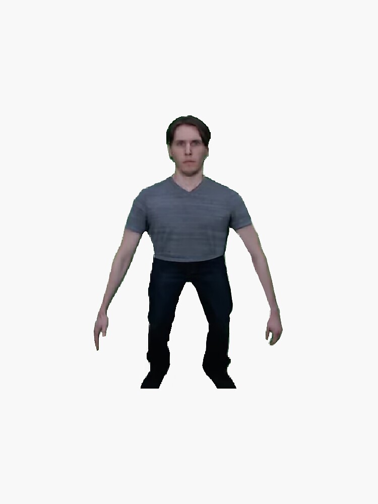 "Jerma posing like a real human" Sticker for Sale by blackoutt | Redbubble