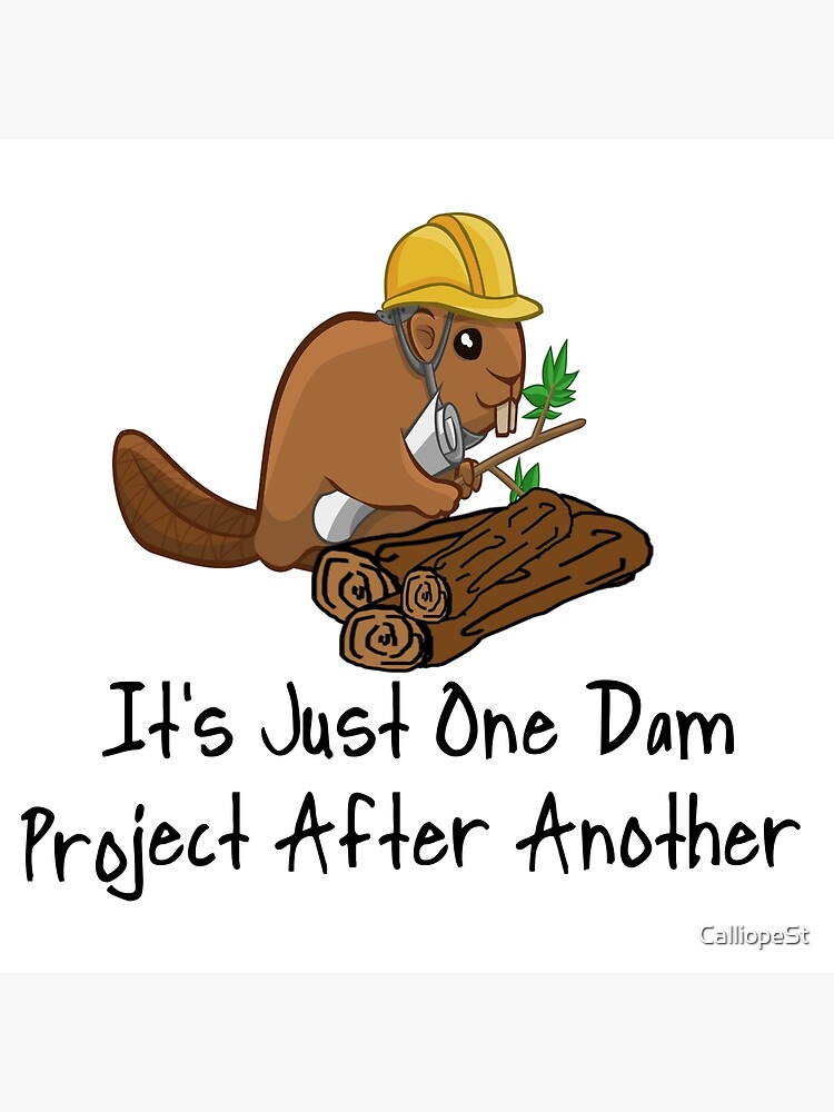 "BEAVER: ONE DAM PROJECT AFTER ANOTHER" Poster by CalliopeSt | Redbubble