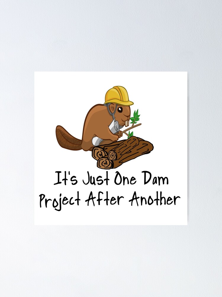 "BEAVER: ONE DAM PROJECT AFTER ANOTHER" Poster by CalliopeSt | Redbubble