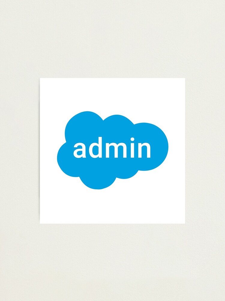 "Salesforce Admin Logo" Photographic Print for Sale by PeterPrv | Redbubble