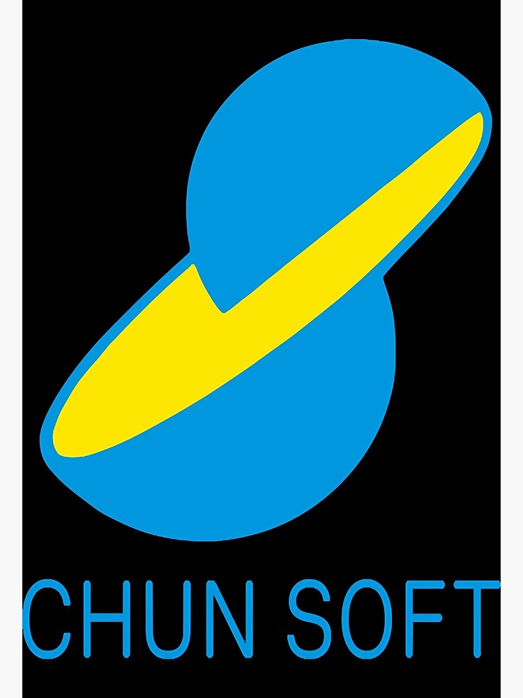 "Chun Soft Logo (Stylized) " Poster for Sale by amberlynmw | Redbubble