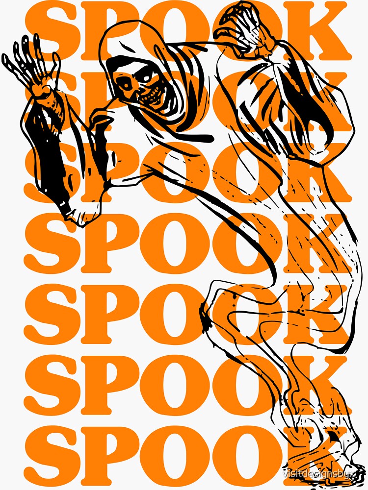 "Spook - Halloween Collection" Sticker for Sale by visitdesignsbyx ...