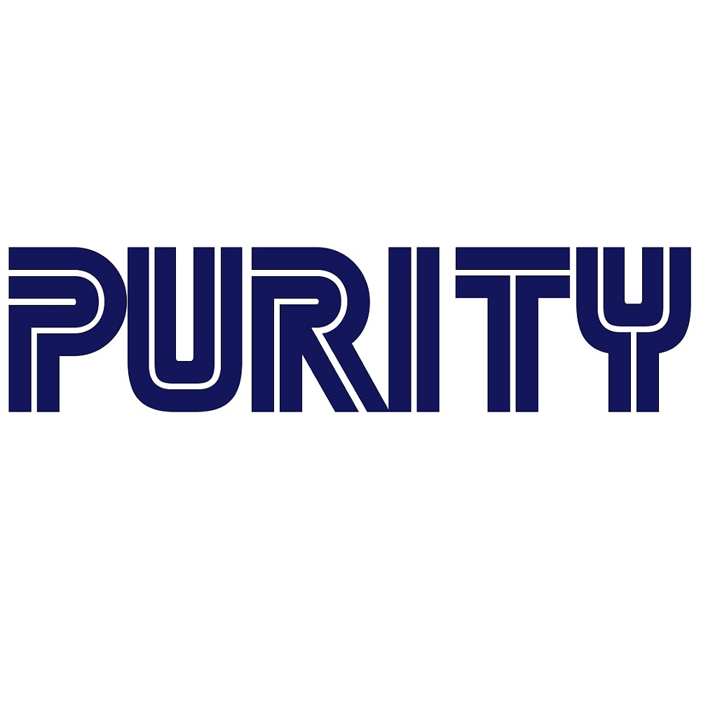 "Purity Logo Blue" by Purity Clothing Co | Redbubble