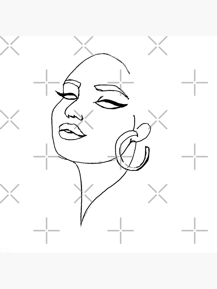 "simple and elegant line art drawing" Sticker by Enchantingsoul | Redbubble