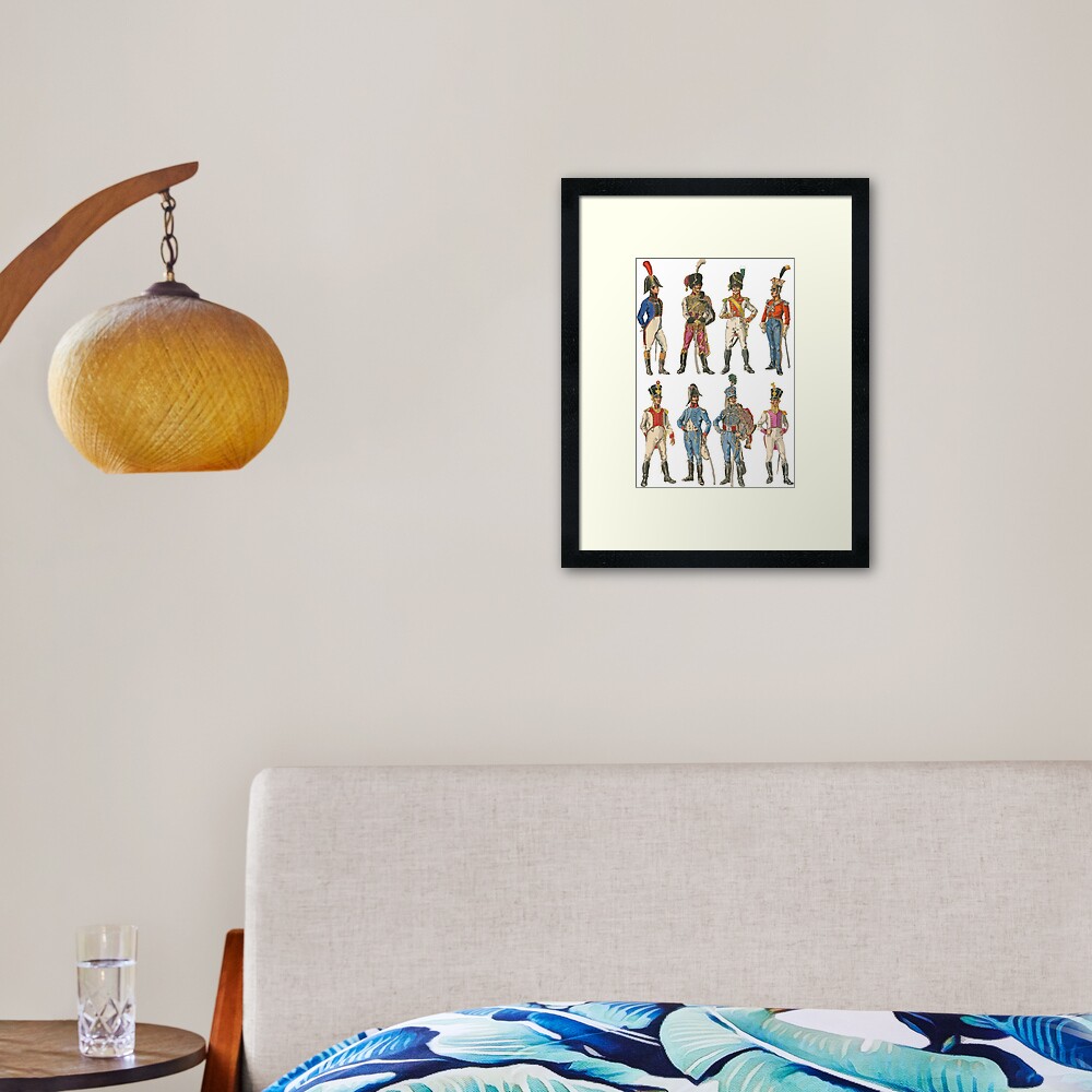 "Napoleonic naples army uniform plates" Mounted Print for Sale by Phil ...