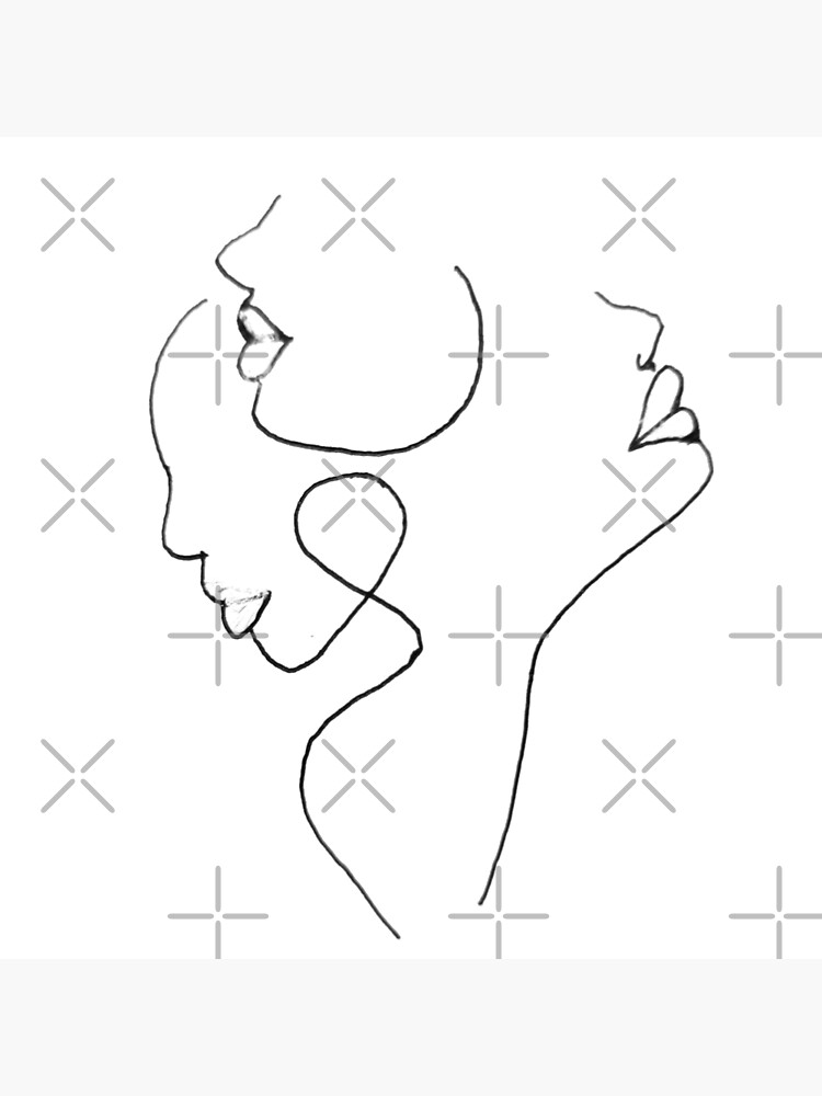 "simple face drawing" Poster by Enchantingsoul | Redbubble