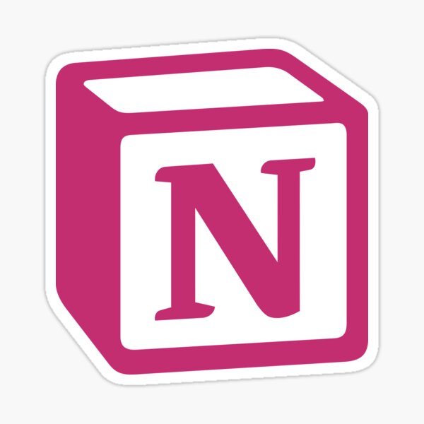 "Notion Logo Cherry" Sticker for Sale by PeterPrv | Redbubble