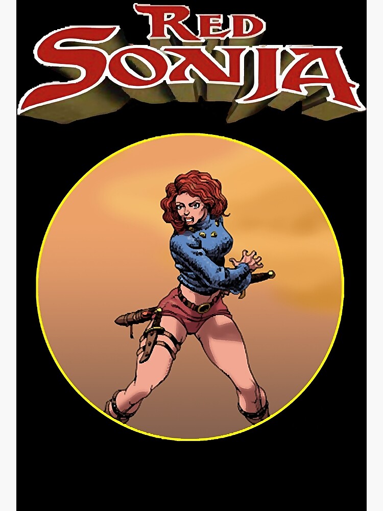 "Red Sonja warrior girl " Poster for Sale by dylonzizzyhu | Redbubble