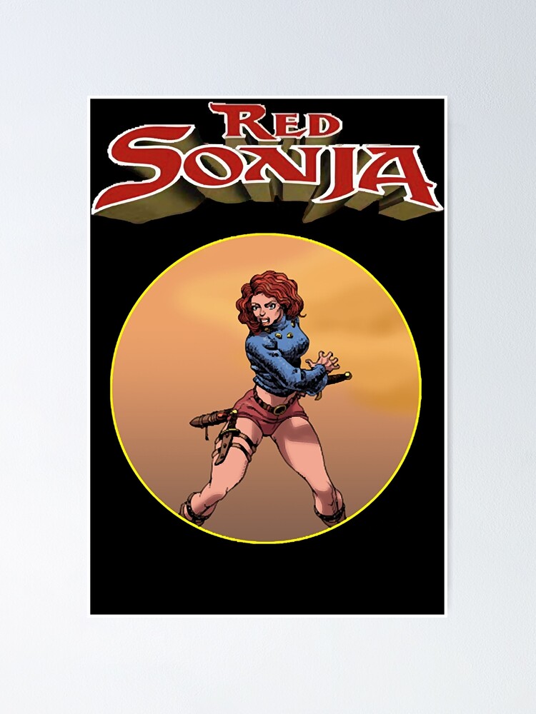 "Red Sonja warrior girl " Poster for Sale by dylonzizzyhu | Redbubble