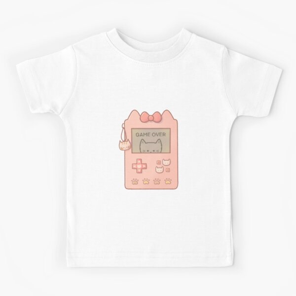 "Game Over - kawaii gaming console" Kids T-Shirt by cherriescharm ...