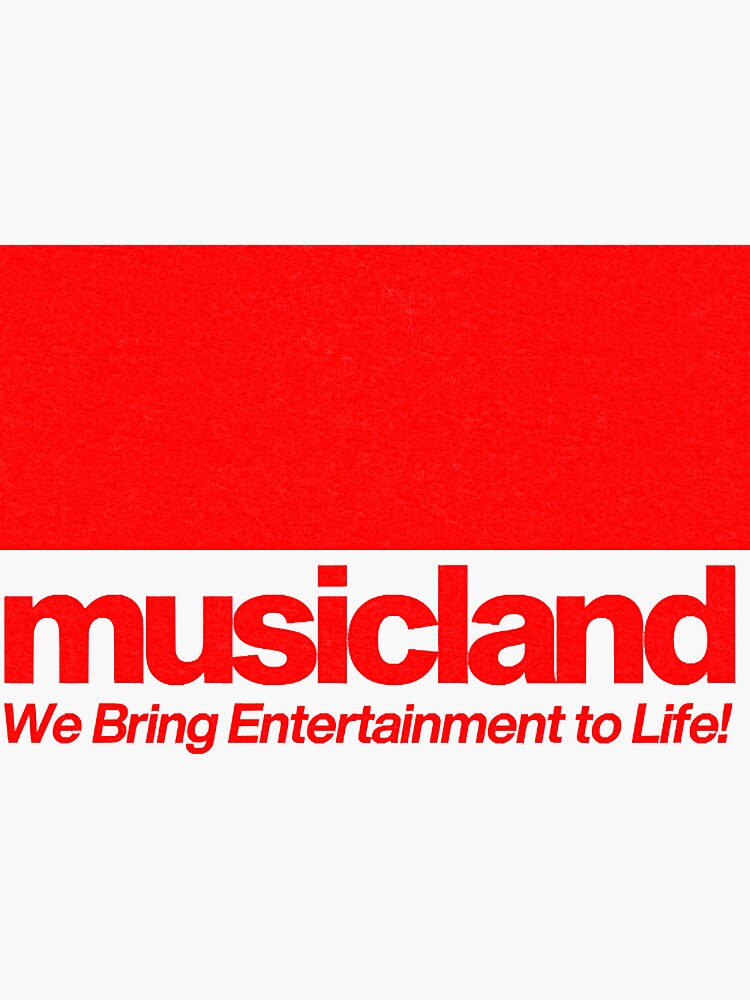 "Musicland Record Store " Sticker for Sale by amberlynmw | Redbubble