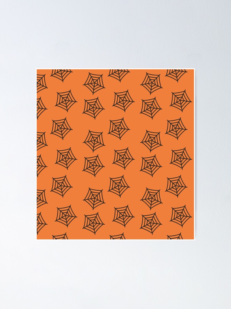 "Halloween Spider Web" Poster for Sale by Subrylios | Redbubble