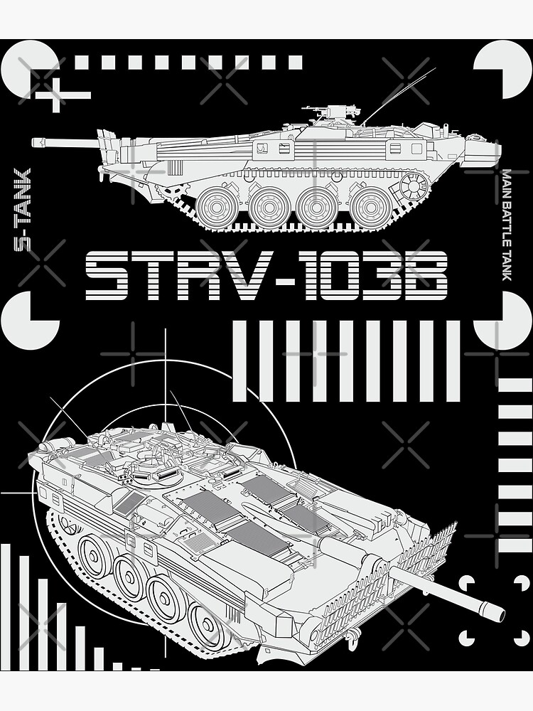 "Main Battle Tank Strv-103B" Poster for Sale by FAawRay | Redbubble