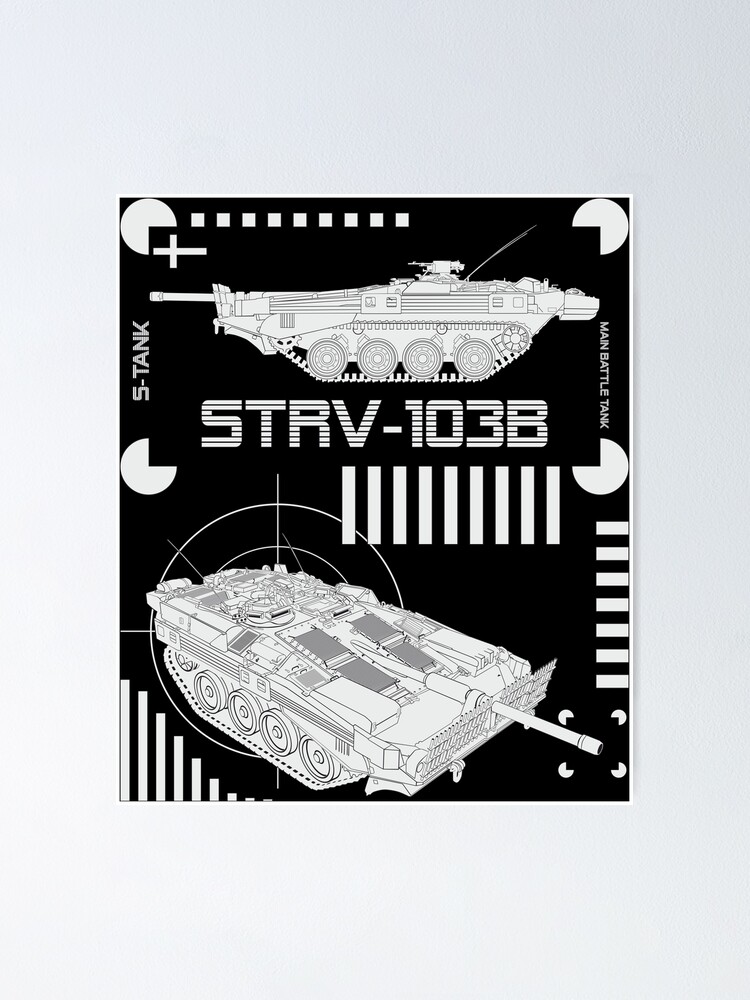 "Main Battle Tank Strv-103B" Poster for Sale by FAawRay | Redbubble