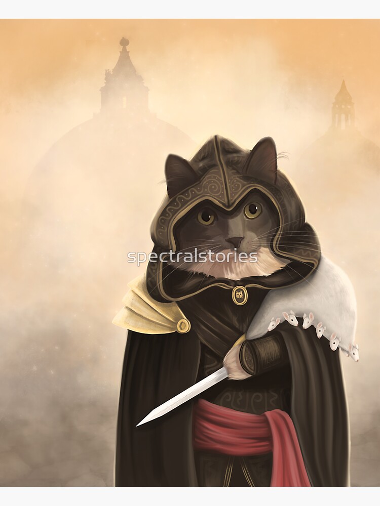 "Assassin cat" Sticker for Sale by spectralstories | Redbubble