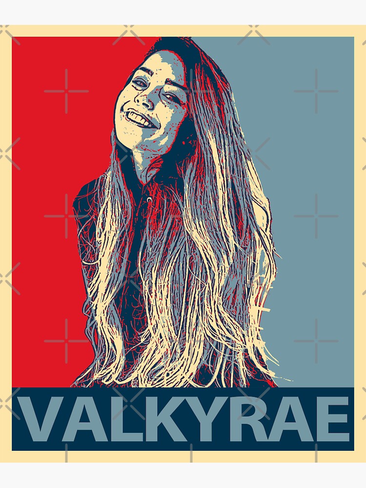 "Valkyrae" Sticker for Sale by Wispery | Redbubble