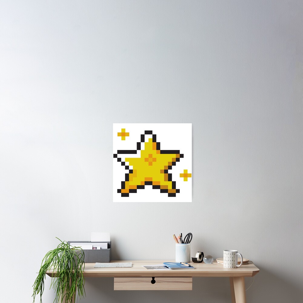 "Shining star Pixel Art" Poster by Creative-Breath | Redbubble