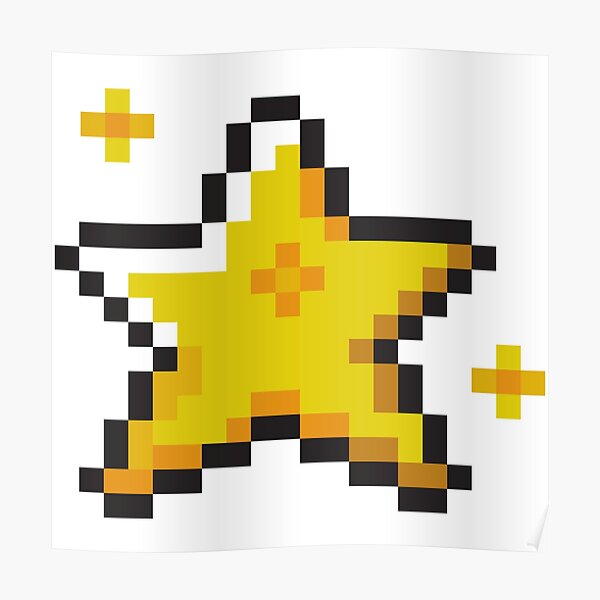 "Shining star Pixel Art" Poster by Creative-Breath | Redbubble