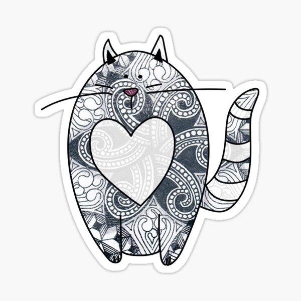 "Amazing Grumpy Cat in Cool Aesthetic Artwork" Sticker for Sale by ...