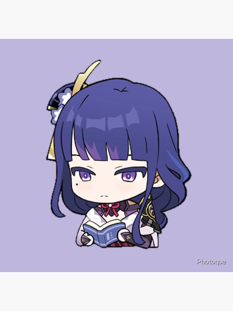 "Chibi Raiden Shogun BAAL - Genshin Impact New Character" Throw Pillow ...